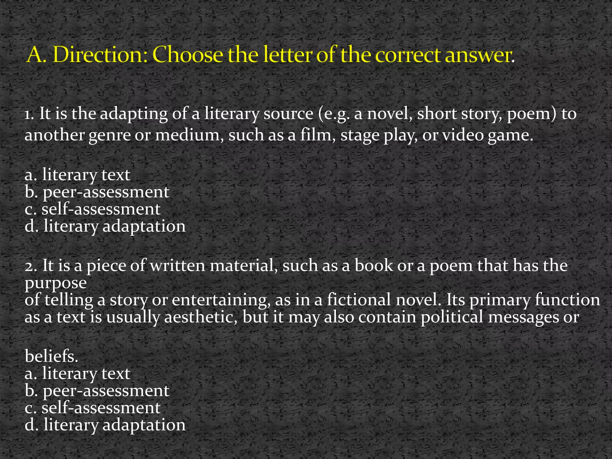 Evaluating the Adaptation of a Literary - 1.pptx