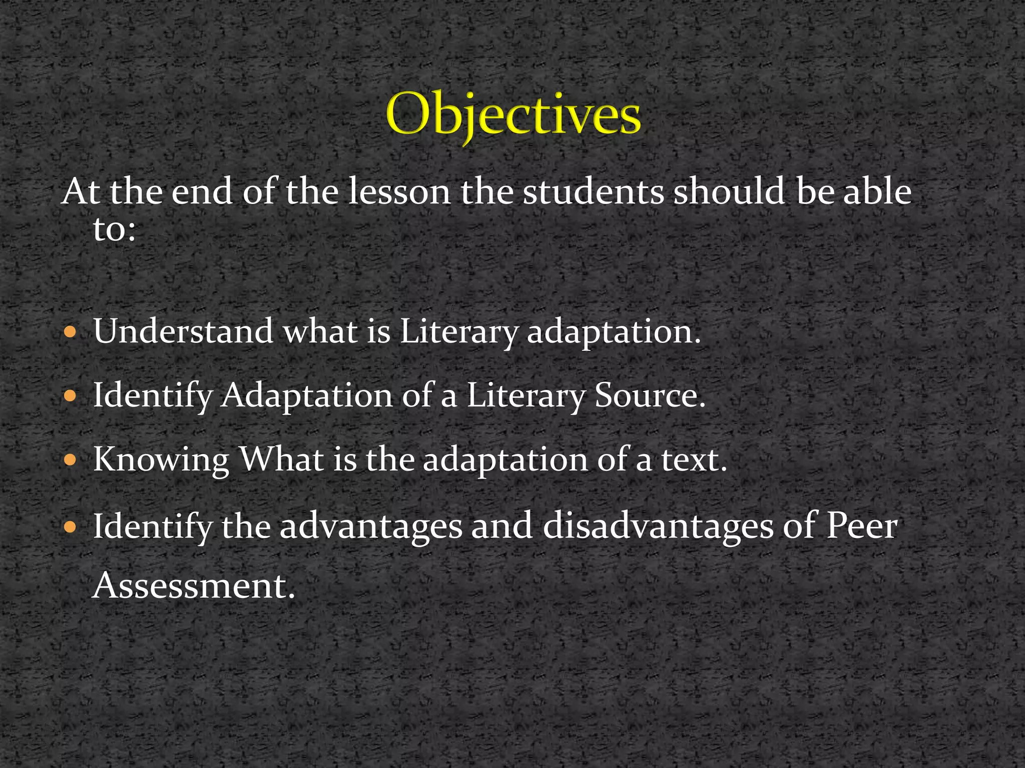 Evaluating the Adaptation of a Literary - 1.pptx