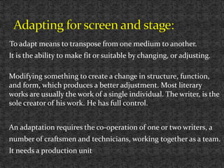 Evaluating the Adaptation of a Literary - 1.pptx