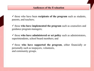 Evaluating the guidance program | PPTX