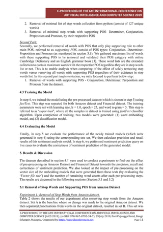 Evaluating the impact of removing less important terms on sentiment ...