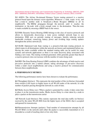 Evaluating the performance of manet routing protocols | PDF