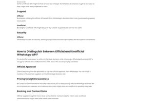 Evaluating the Performance of Official vs. Unofficial WhatsApp API | PPT