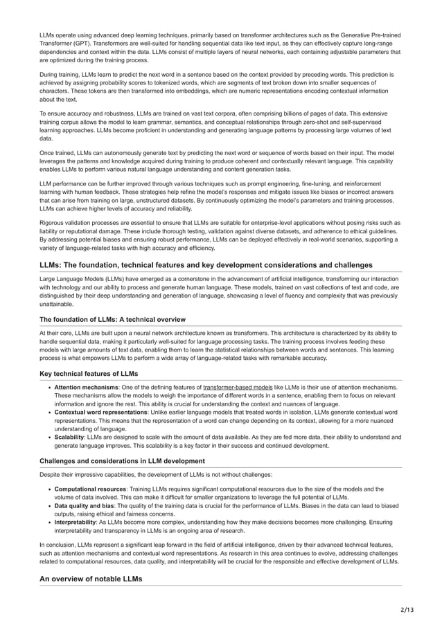 Evaluating the top large language models.pdf | Artificial Intelligence | Technology & Computing