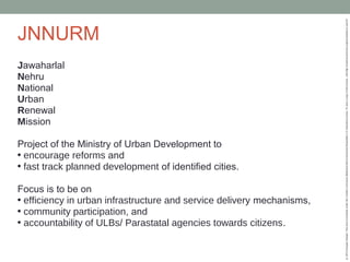 Evaluating Urban Renewal in India: What questions to ask of the JNNURM ...