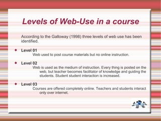 Evaluating web based instruction | PPT