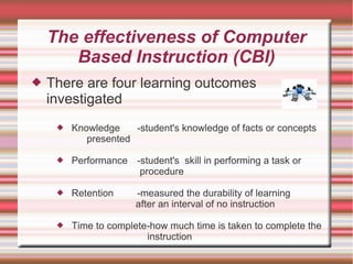 Evaluating web based instruction | PPT