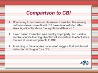 Evaluating web based instruction | PPT