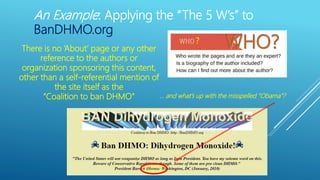 Evaluating web content authenticity | PPTX