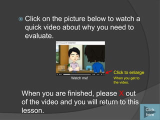 Evaluating websites linear | PPTX | Internet for Beginners | Internet