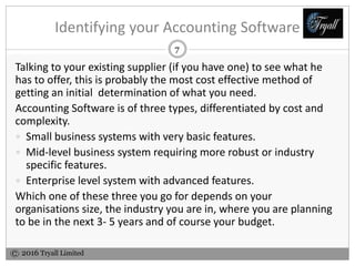 Accounting Systems - Evaluating your accounting software requirements | PPT