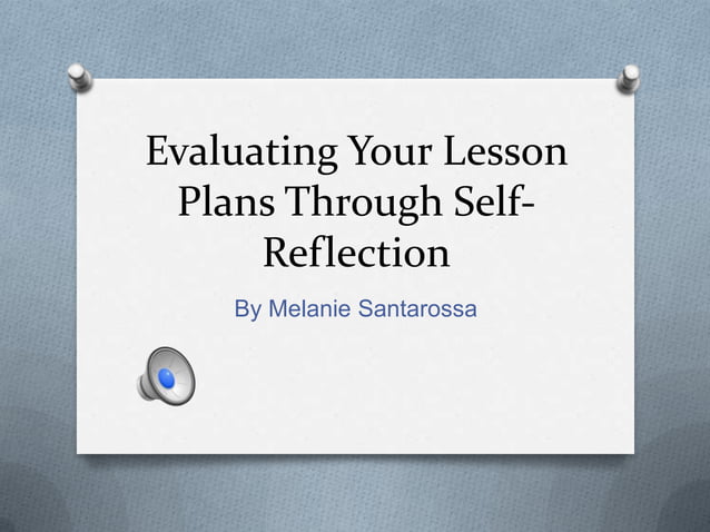 Evaluating your lesson plan | PPT