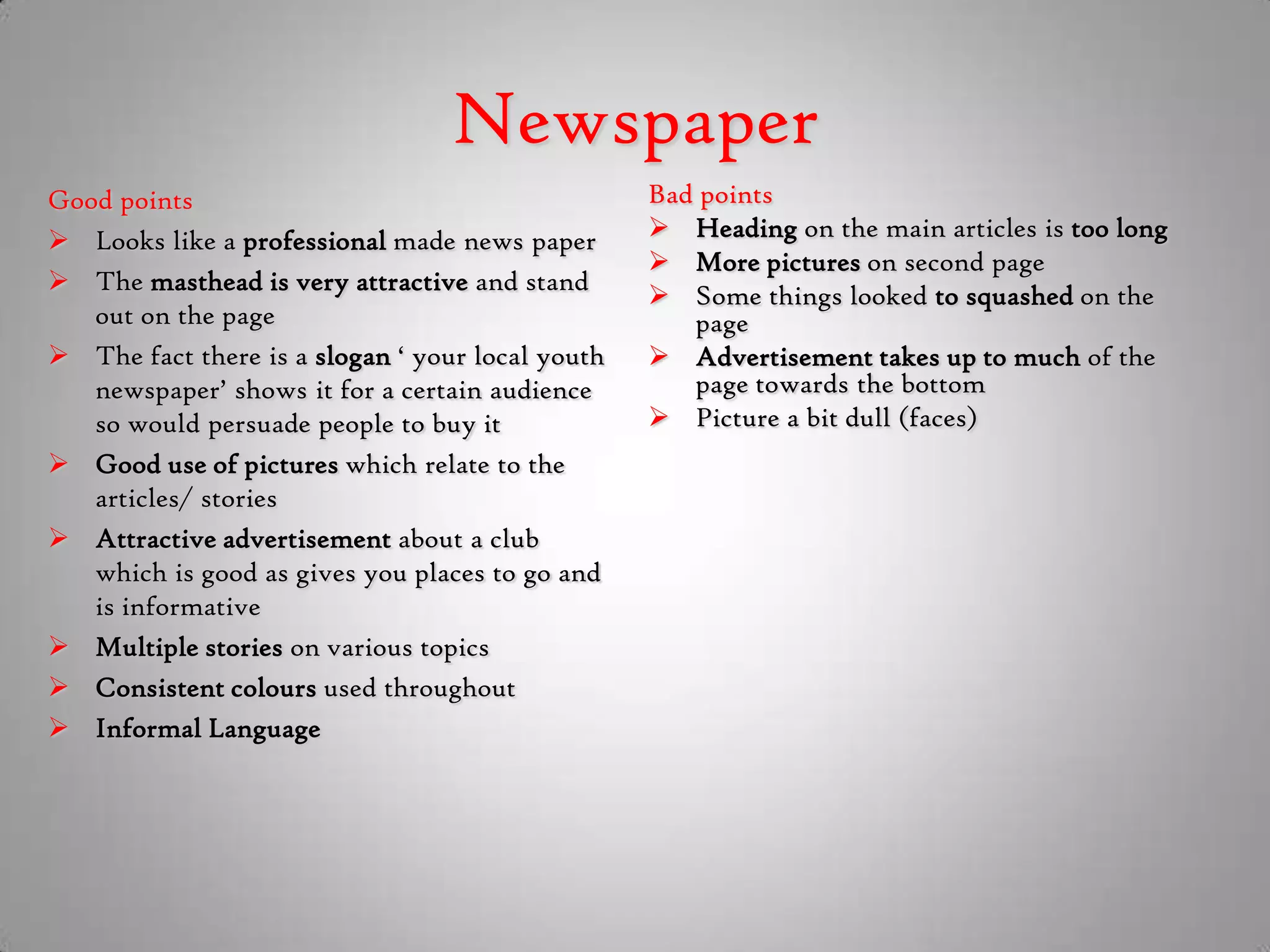 A2 Evaluation presentation | PPTX