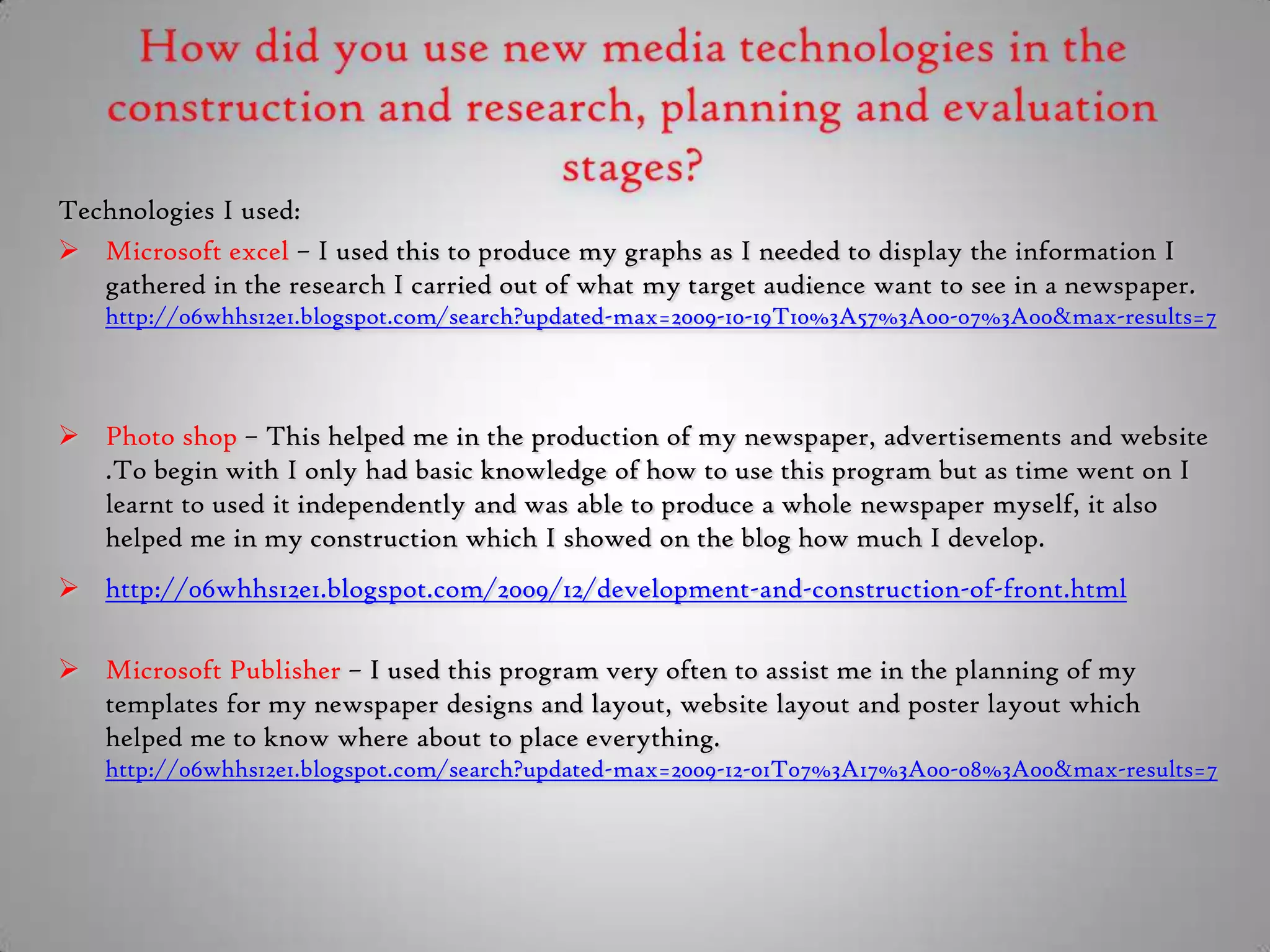 A2 Evaluation presentation | PPTX