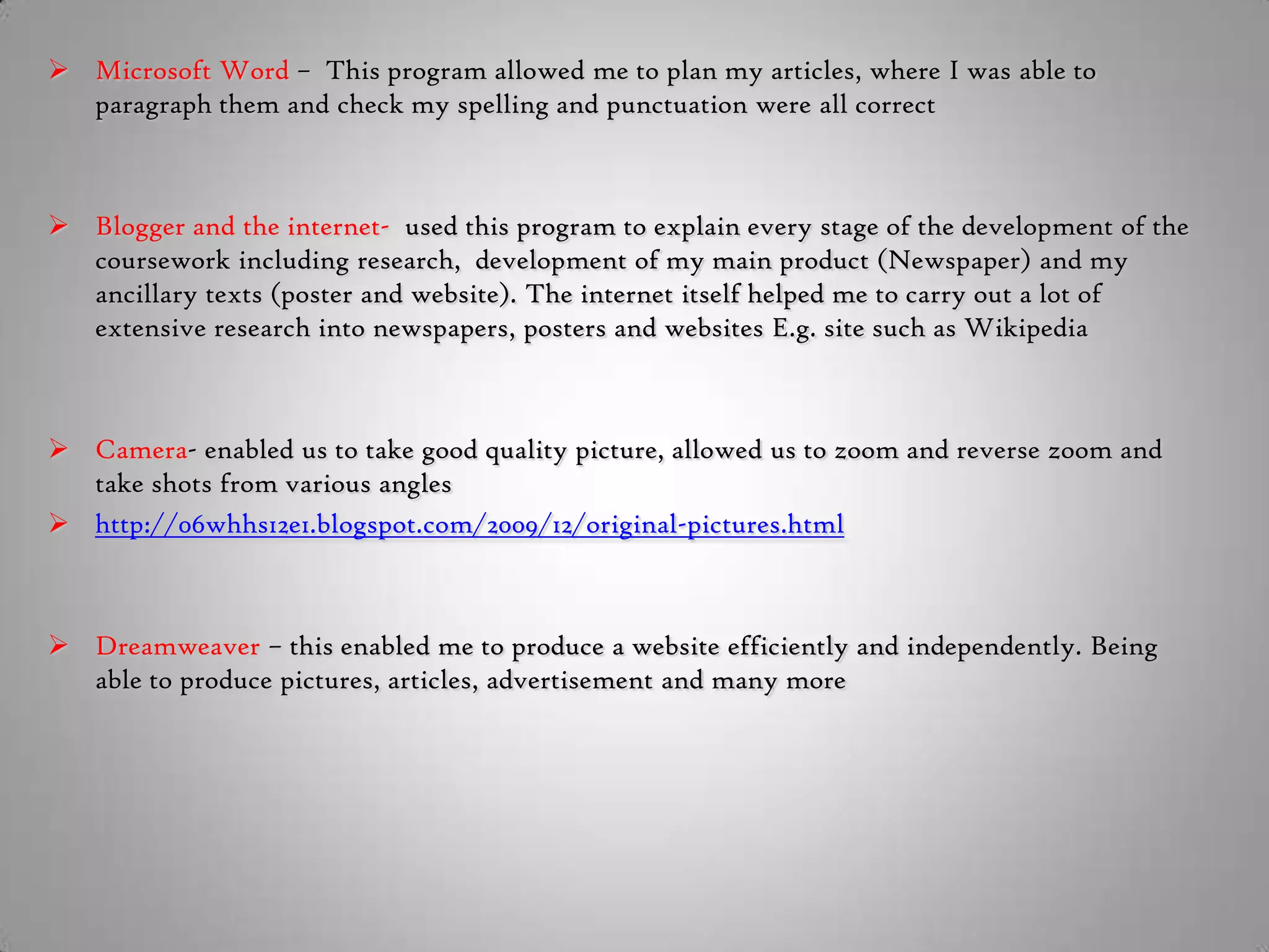 A2 Evaluation presentation | PPTX