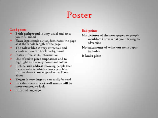 A2 Evaluation presentation | PPTX