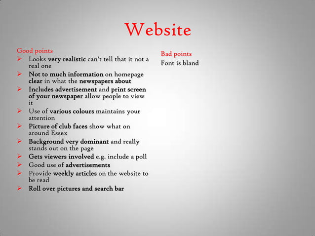 A2 Evaluation presentation | PPTX