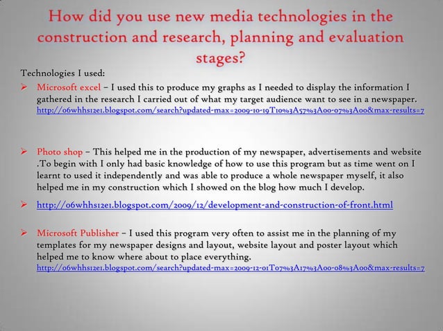 A2 Evaluation presentation | PPTX