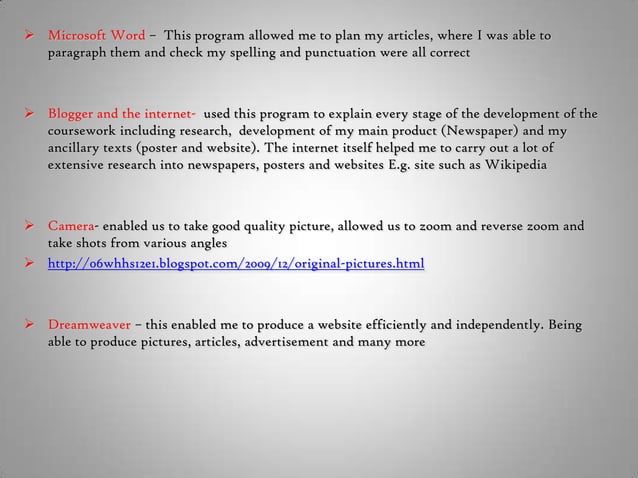 A2 Evaluation presentation | PPTX