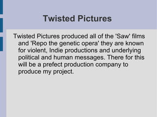 Who would produce my film | ODP