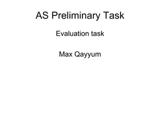 Prelim Evaluation | PPT