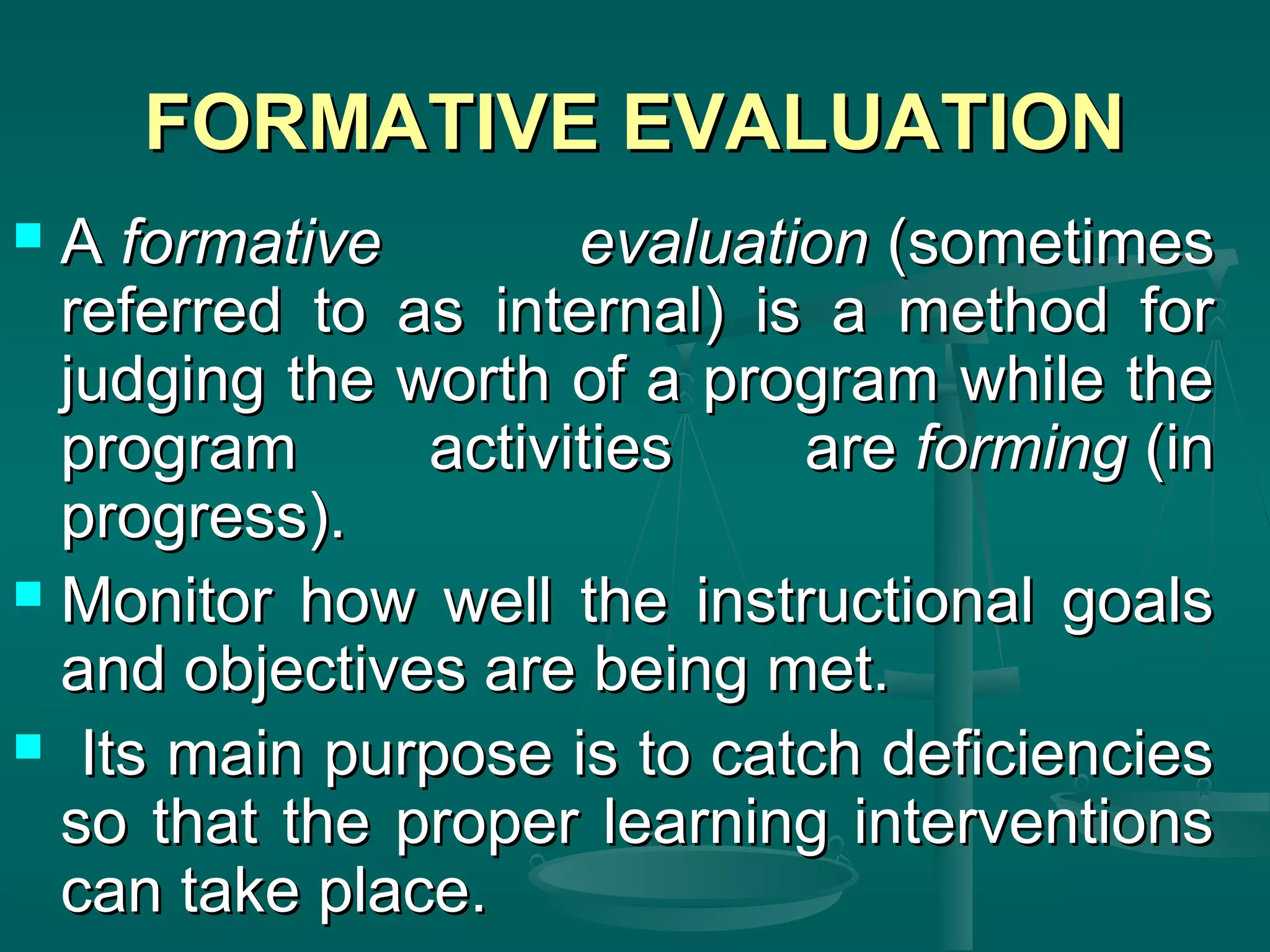 types of Evaluation | PPT