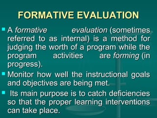 types of Evaluation | PPT