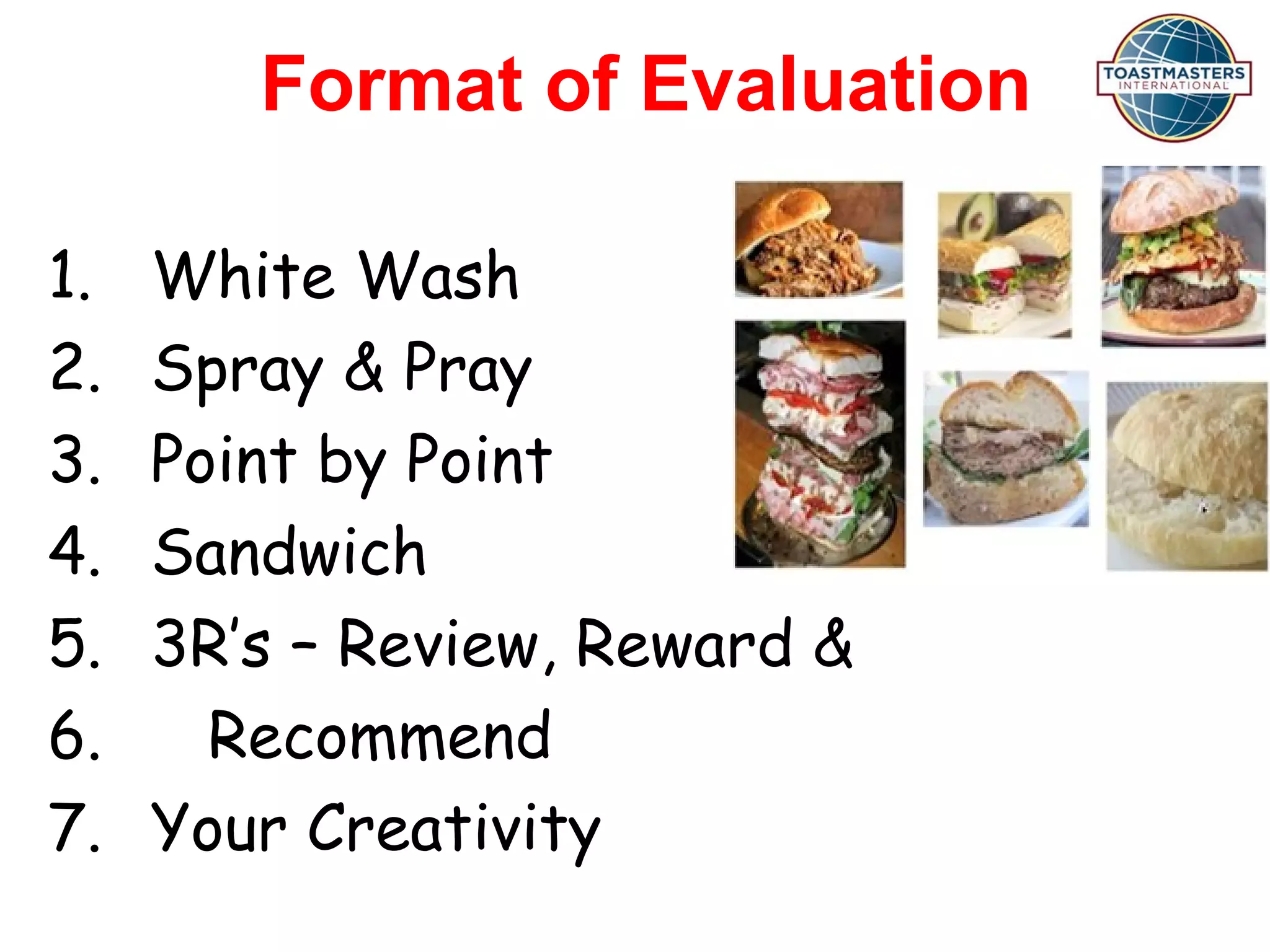 Toastmasters Evaluate to Motivate -- Educational Session | PPT