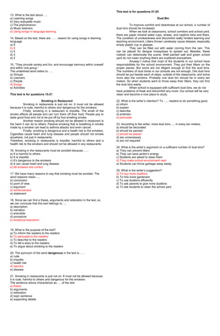 Evaluation for Analytical exposition | DOCX