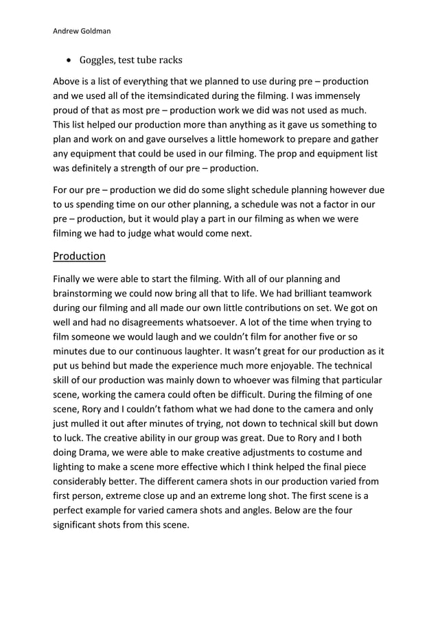 Evaluation of my trailer | PDF