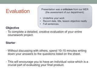 Evaluation | PPT