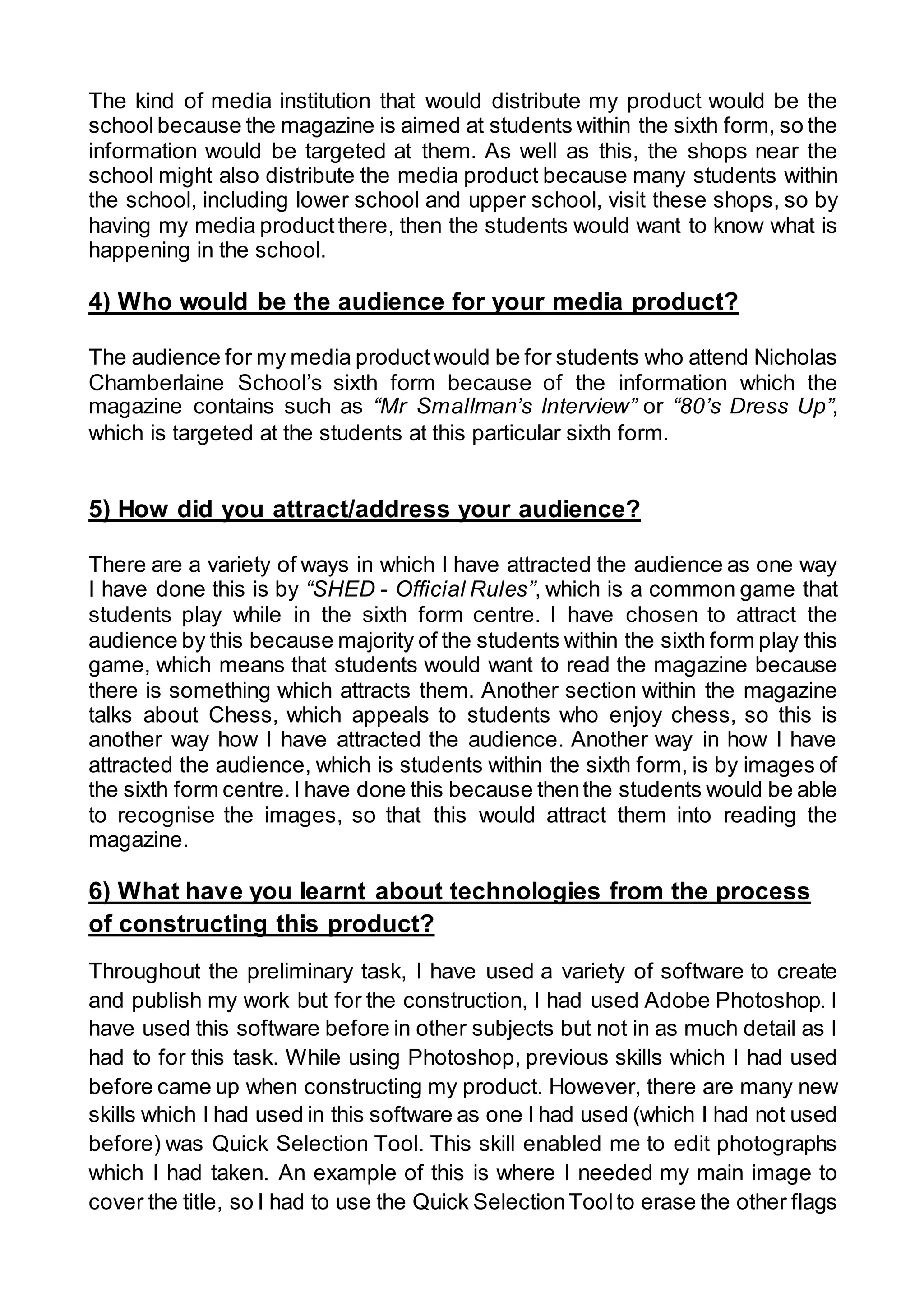 Preliminary Evaluation | DOCX