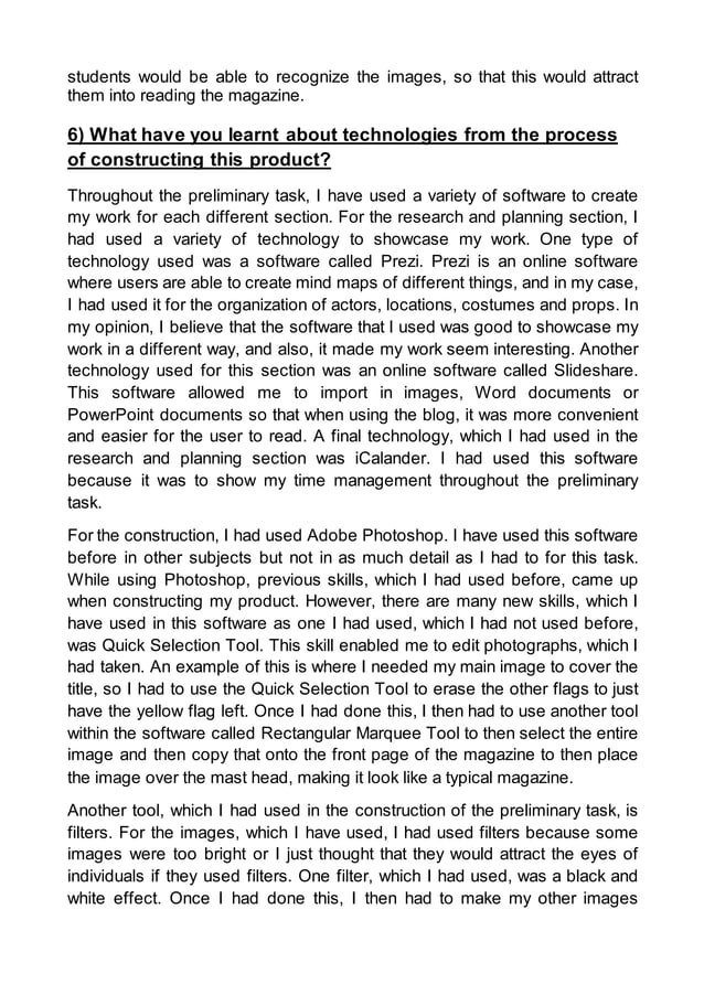 Preliminary Evaluation | DOCX