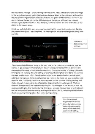 Evaluation of The Interrogation | DOCX