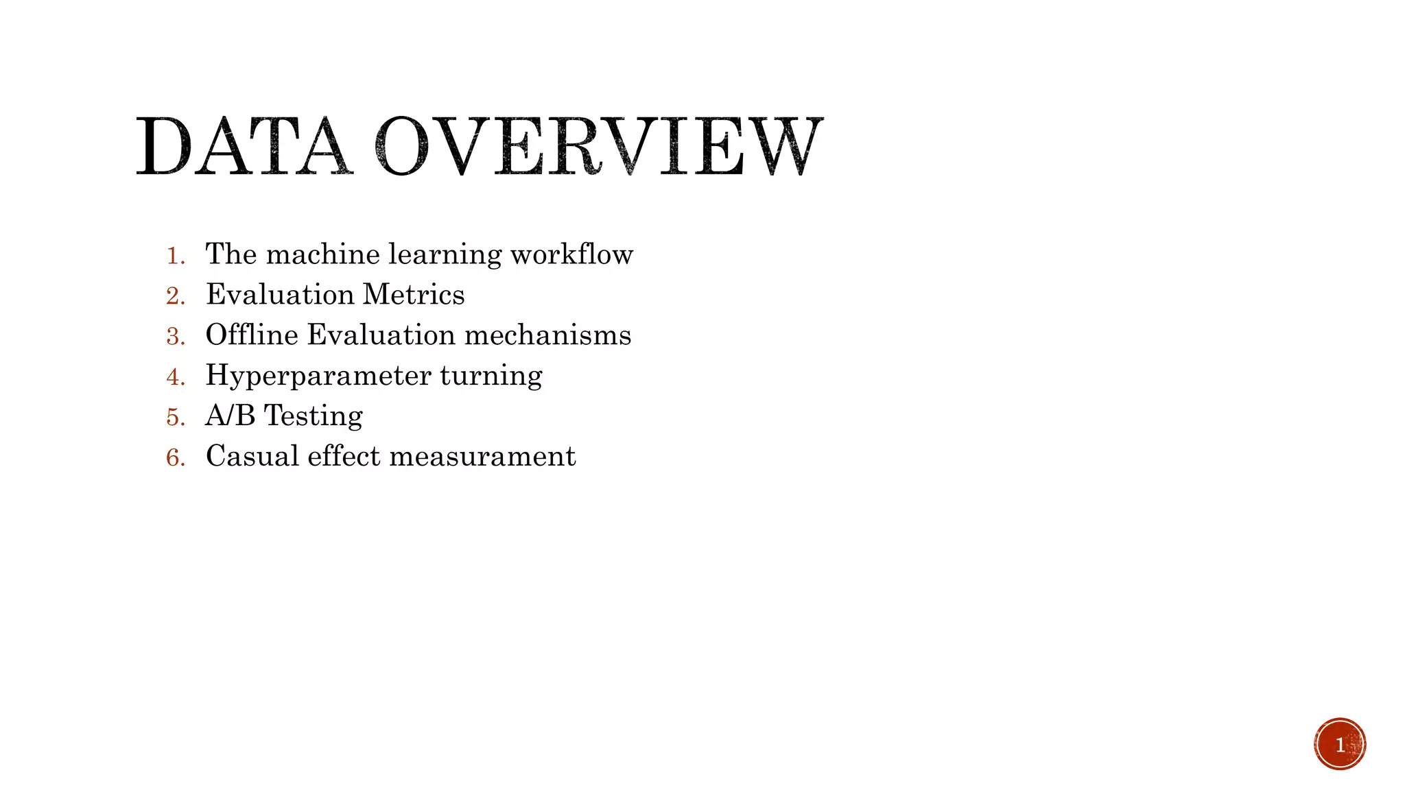 Model Evaluation Machine Learning Ppt