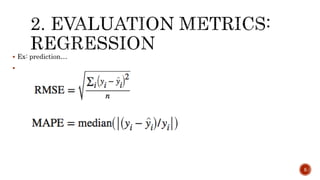 Model evaluation - machine learning | PPTX