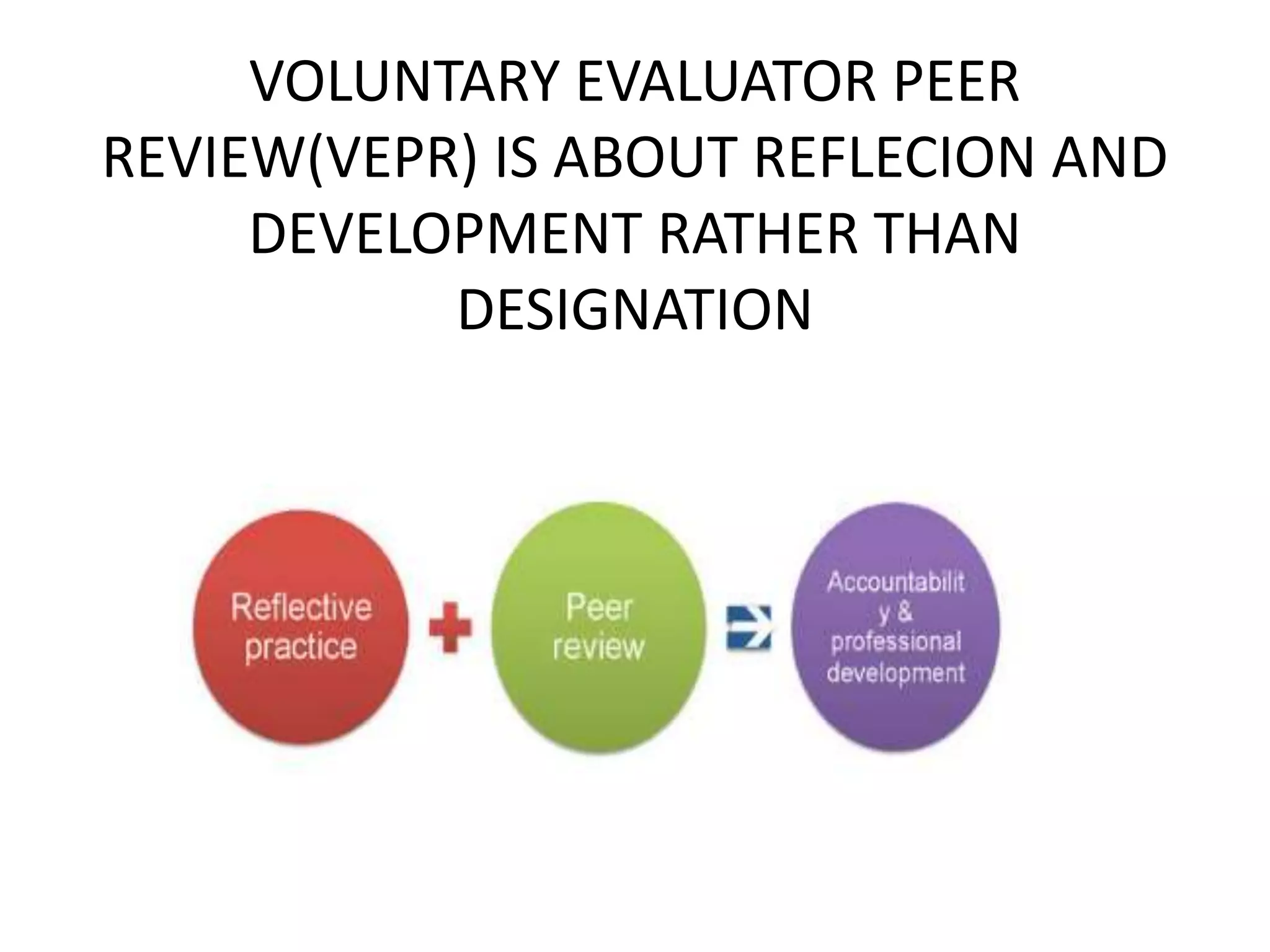 Evaluation through reflective practice | PPTX