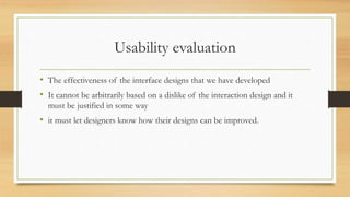 Usability Evaluation | PPTX