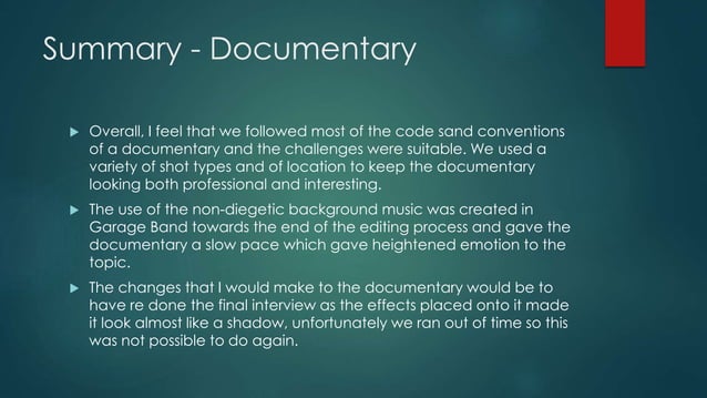 Media Evaluation for Course work - Todd Lillis- Question 1 | PPTX