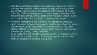 Media Evaluation for Course work - Todd Lillis- Question 1 | PPTX