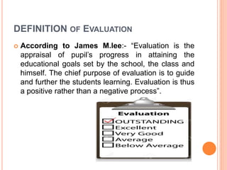 Evaluation in Teaching learning process | PPTX