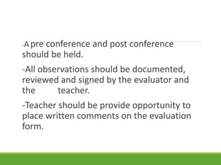teacher evaluation | PPTX