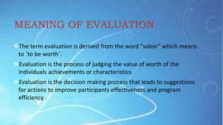 Evaluation | PPTX
