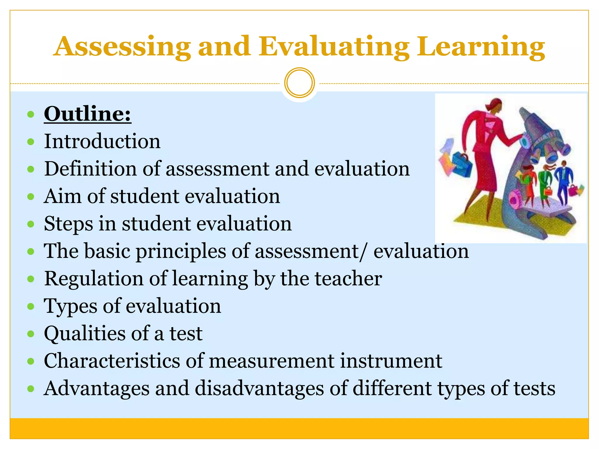 Assessing And Evaluating Learning Ppt Standardized Testing