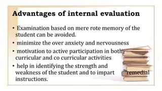 External and Internal Evaluation | PPTX
