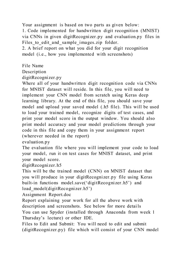 Evaluation Py Handwritten Digit Recognition For Mnist Data Pdf