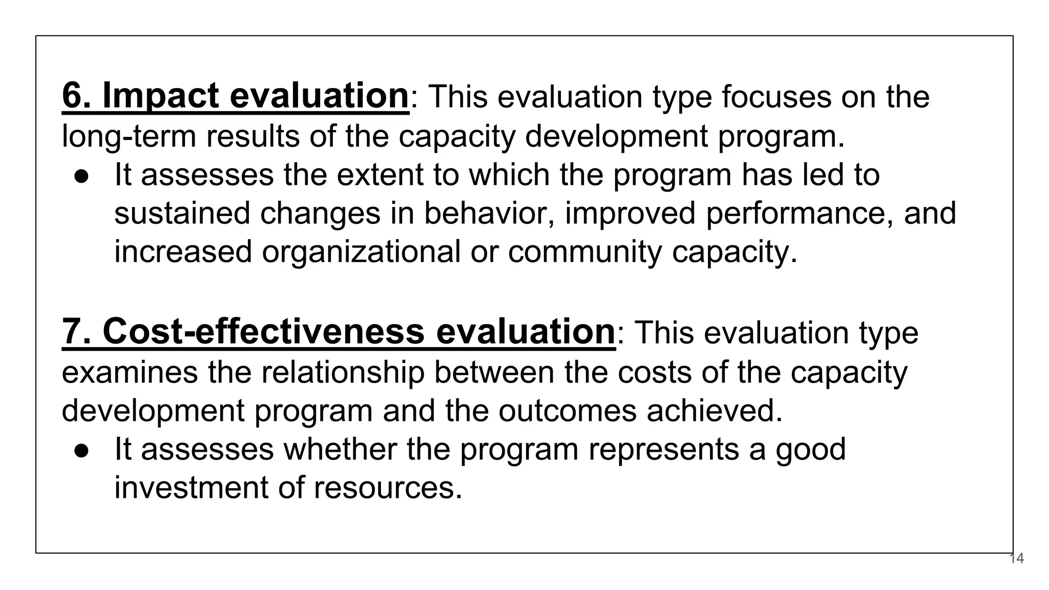 Evaluation, purpose, principle and types of evaluation | PPTX