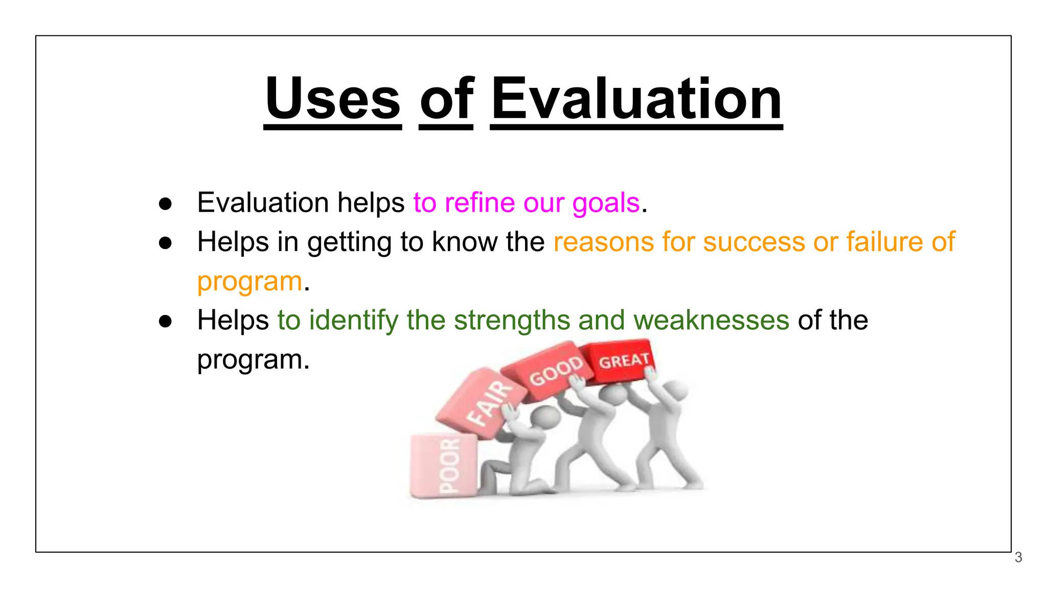 Evaluation, purpose, principle and types of evaluation | PPTX