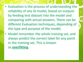 Evaluation presentation on ai project cycle | PDF