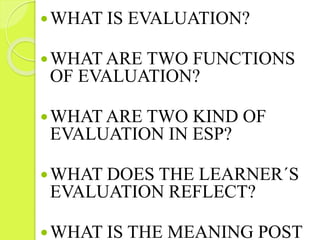 Evaluation esp-roxana | PPTX
